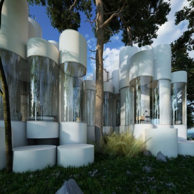 Cylinder House – Une maison uniquement constituée de tubes en verre